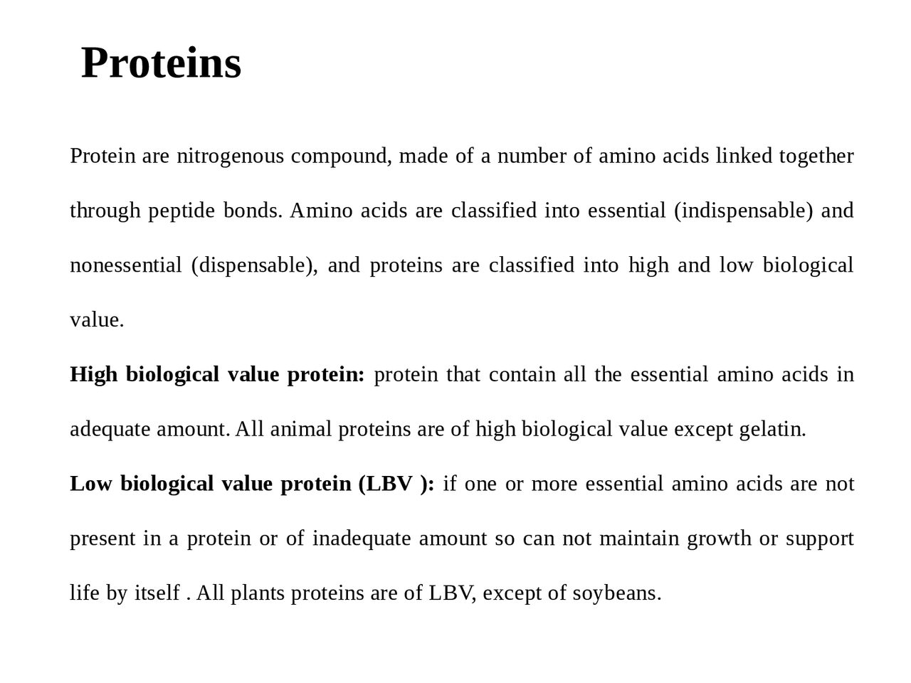 Protein chemistry and some main types - Docsity