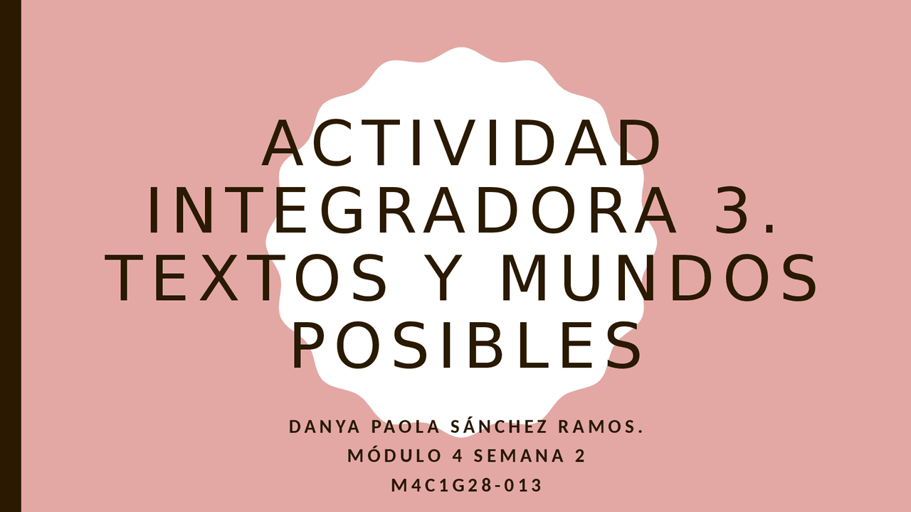 Modulo 4 Semana 2 Actividad Integradora 3 Docsity