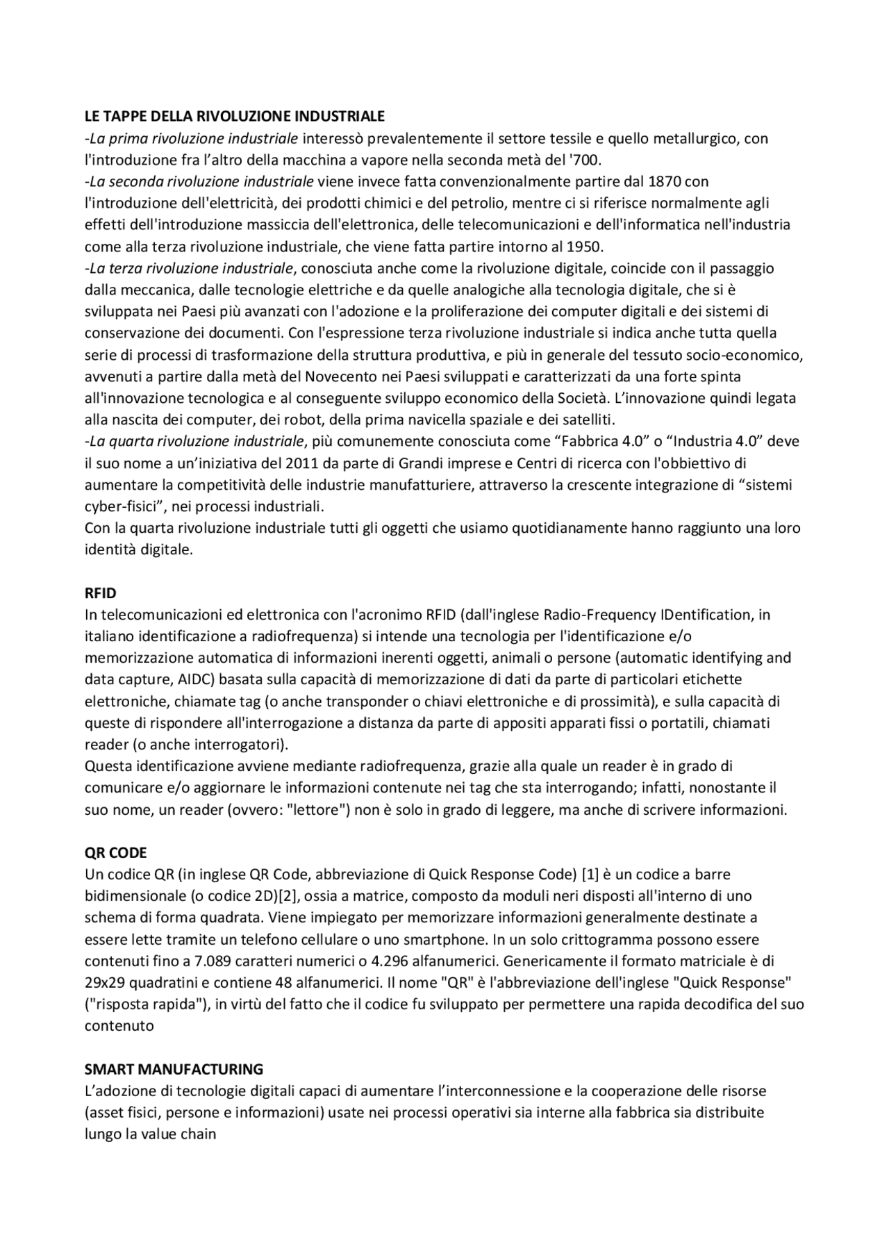 Riassunto Di Informatica Appunti Docsity