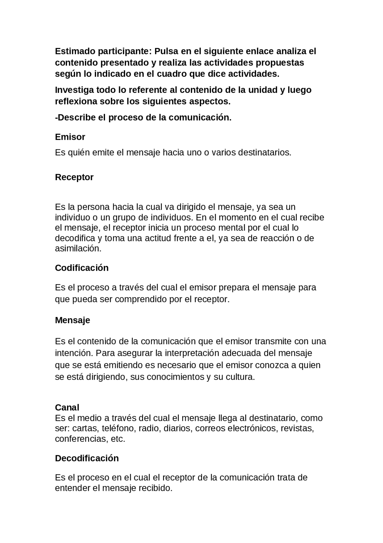 Tarea 1 Español I como participa el elemento contextual en el elemento ...