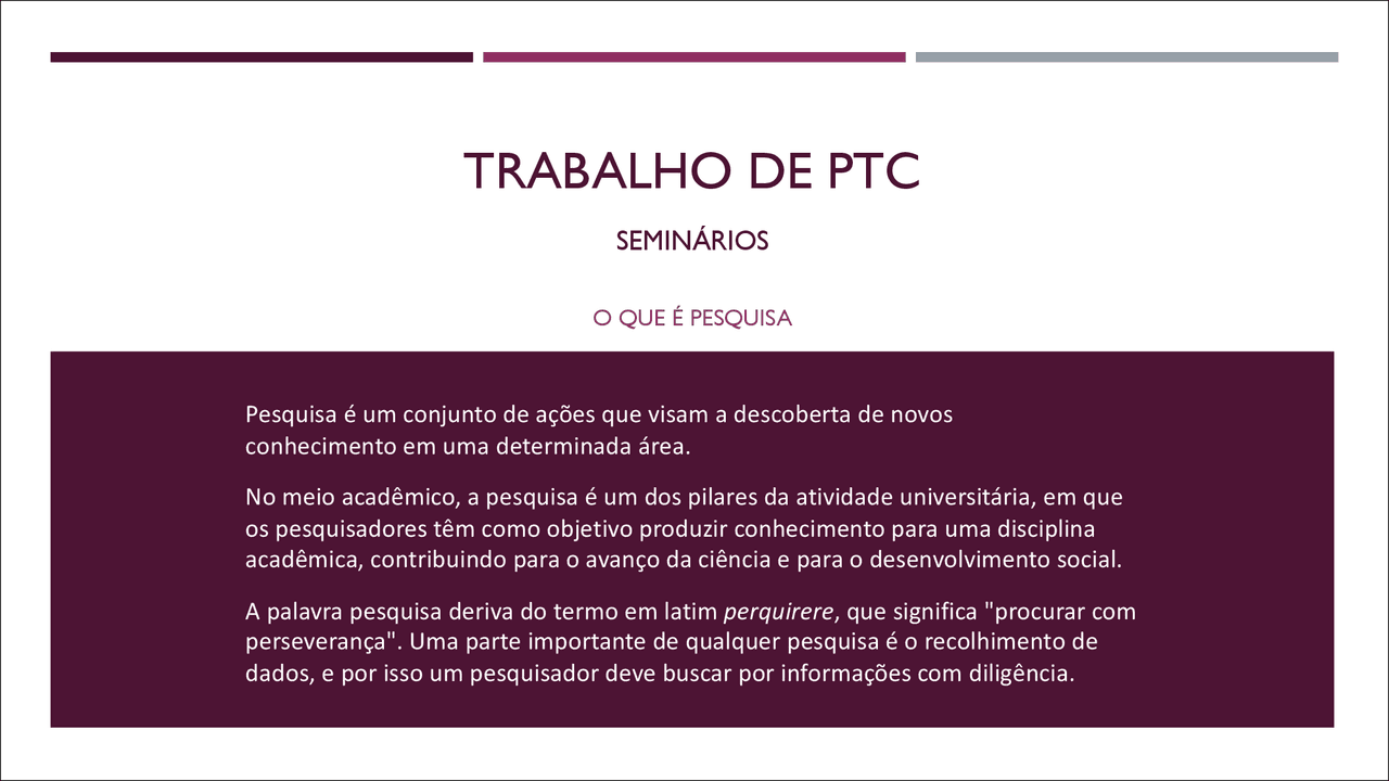 Como Produzir Um Projeto De Pesquisa Docsity