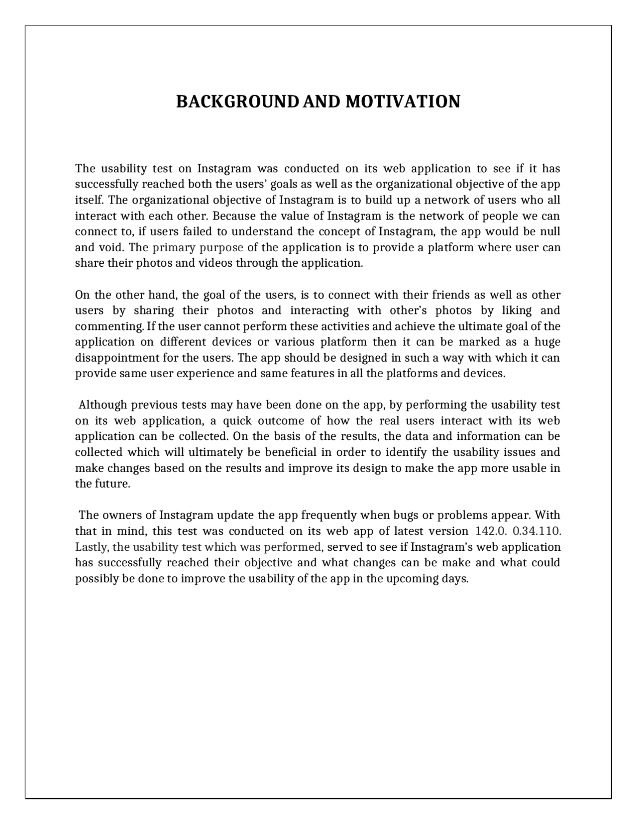 Background and motivation - Docsity