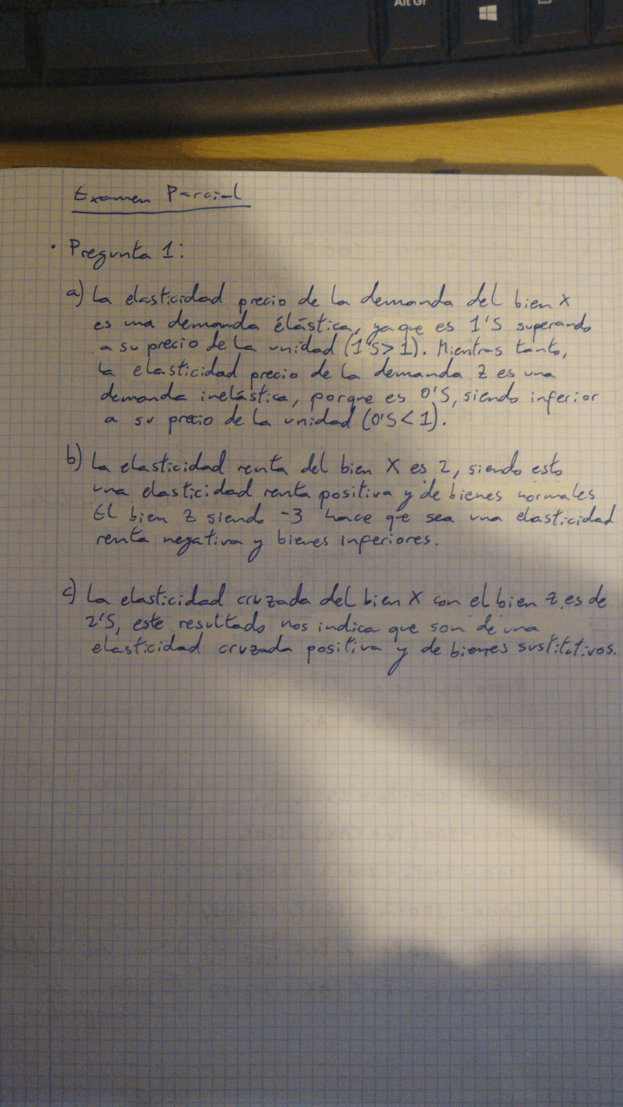 Examen Microeconomía Docsity
