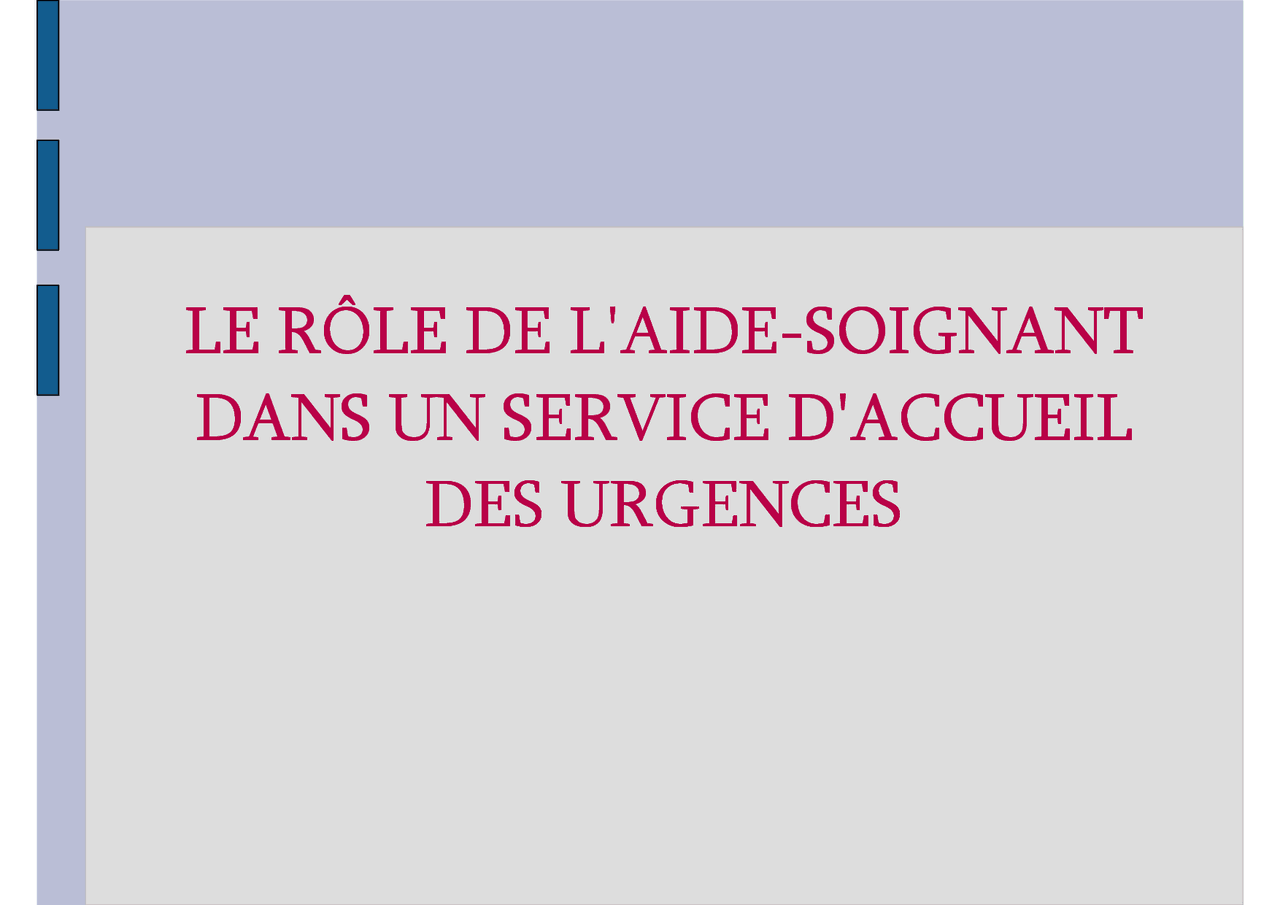 Aide Soignant Rôle: Que Fait Un Aide Soignant – UMMLR