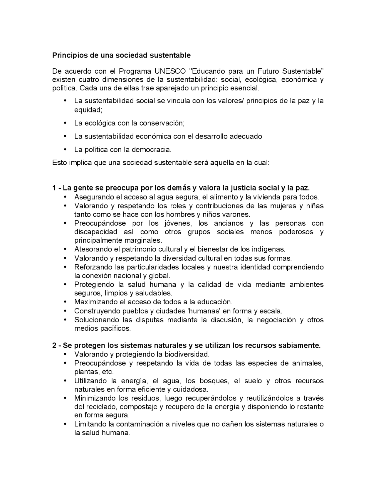 Sustainable society lecture notes - Docsity