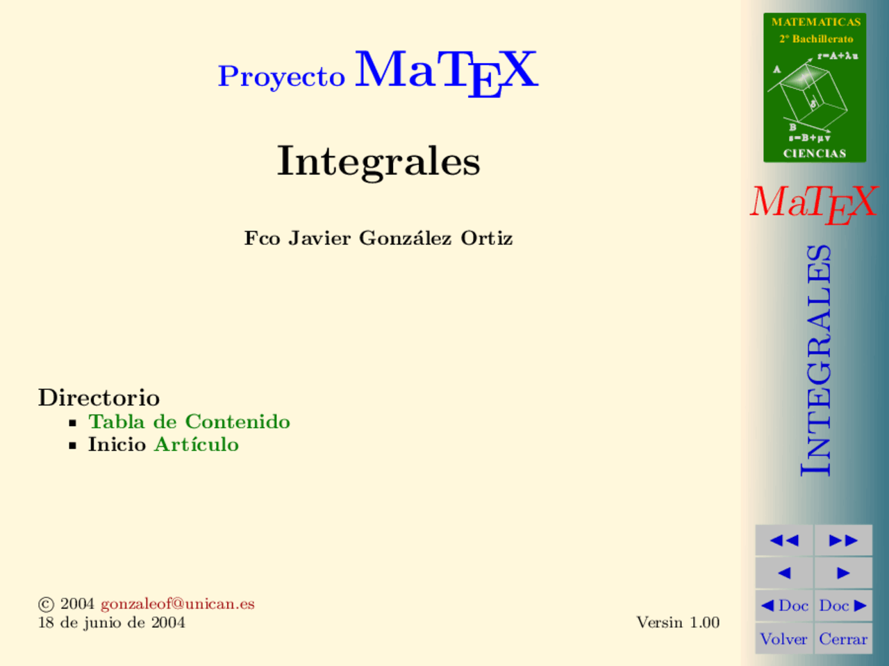 Calculo Integrales Matematicas Docsity