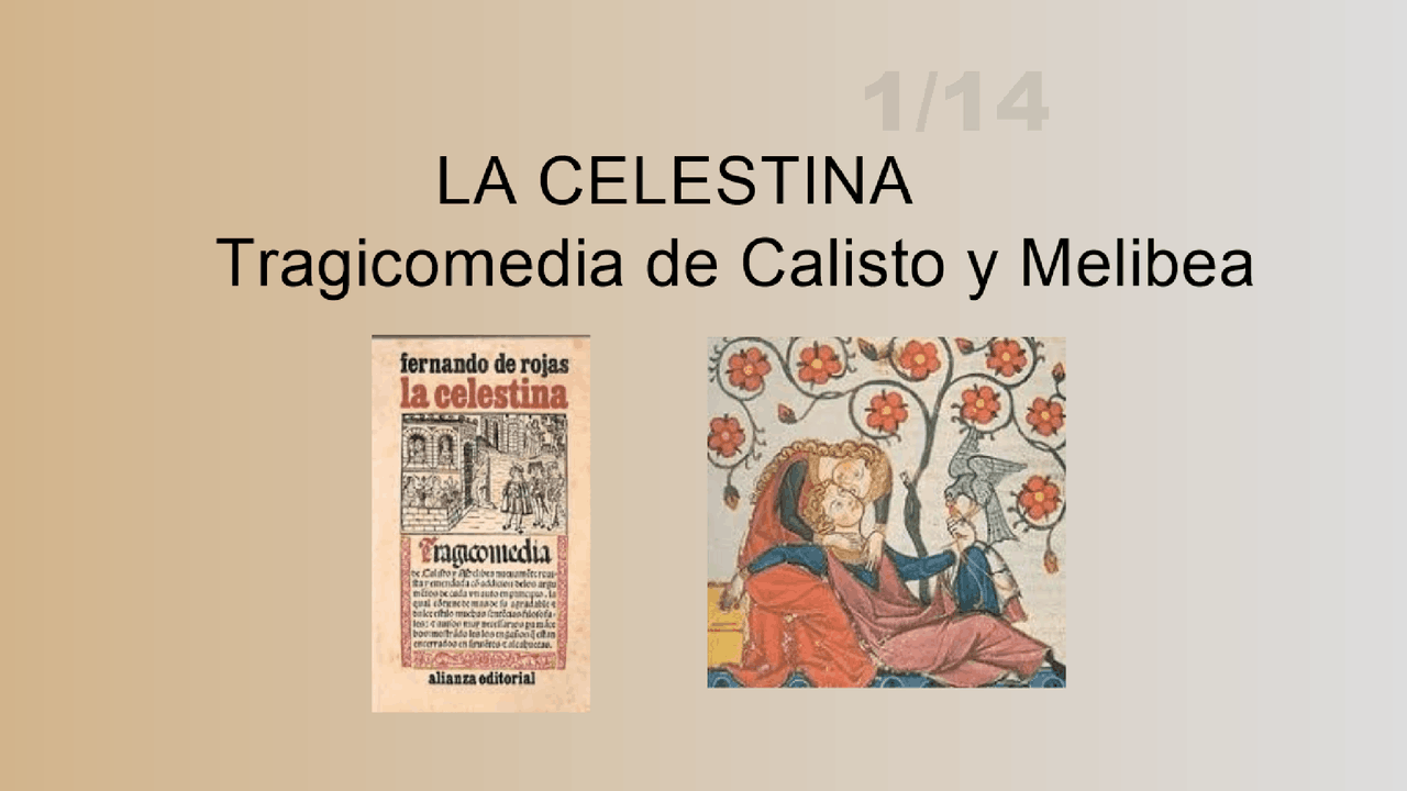 Appunti Di Spagnolo La Celestina Docsity