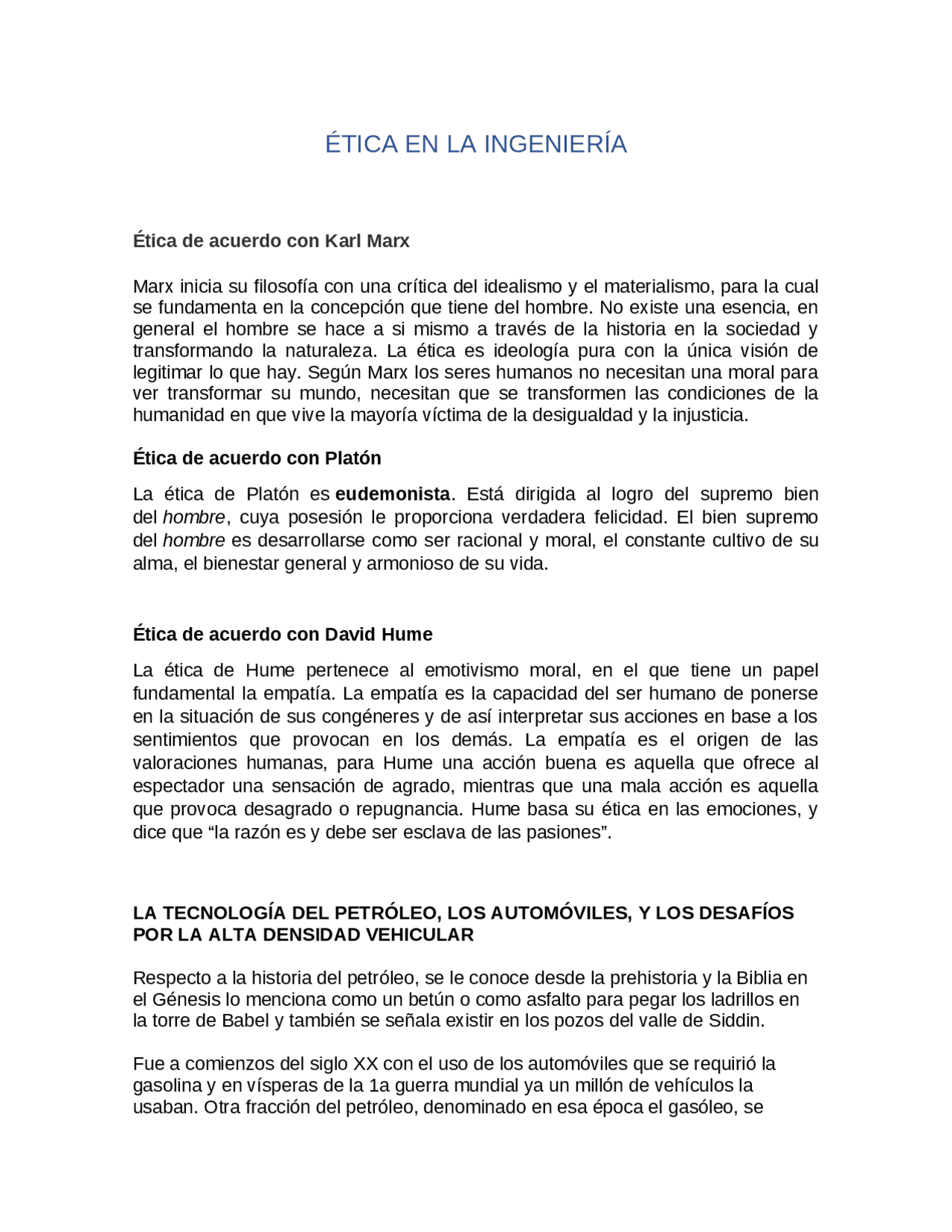 ÉTICA EN LA INGENIERÍA - Docsity