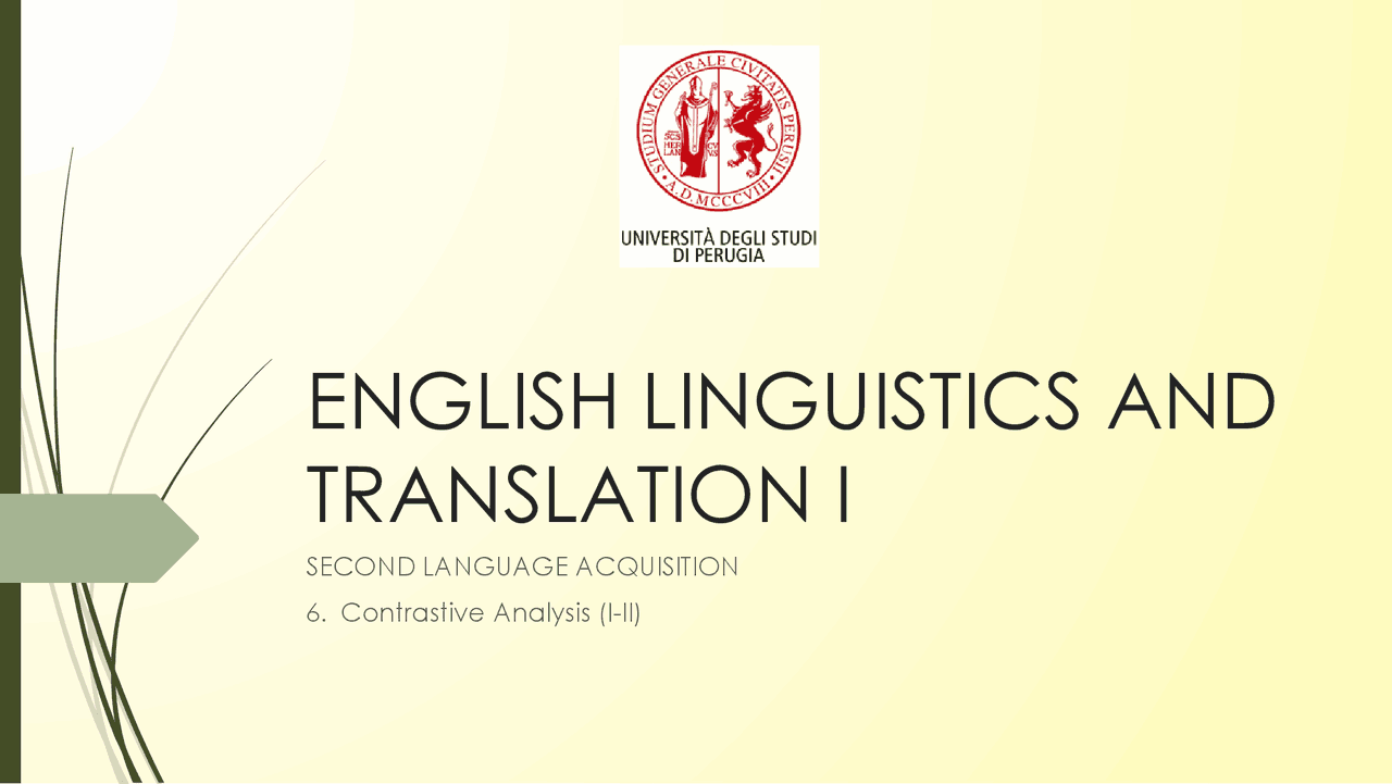 What Is Contrastive Analysis Docsity