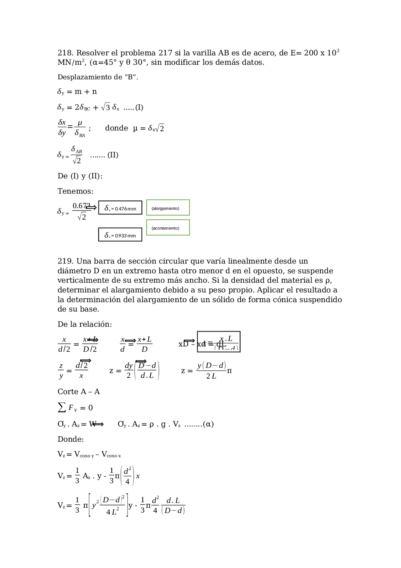 Ejercicios de fisica - Docsity