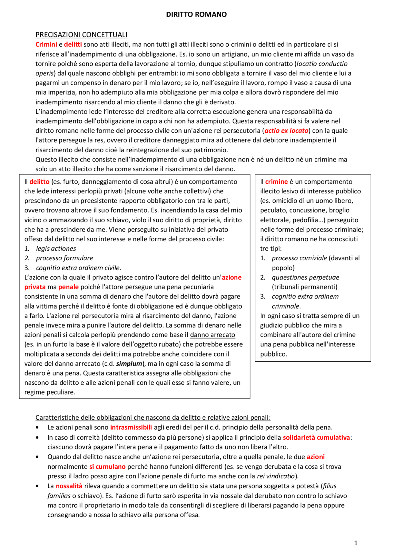 Appunti Di Diritto Romano Appunti Di Diritto Romano Docsity