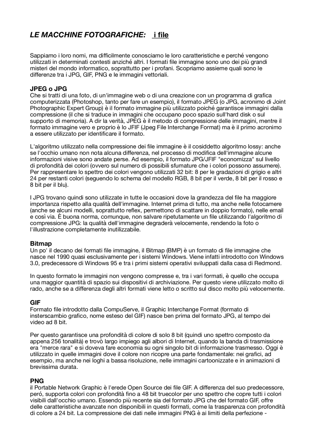Classificazione Dei File Docsity