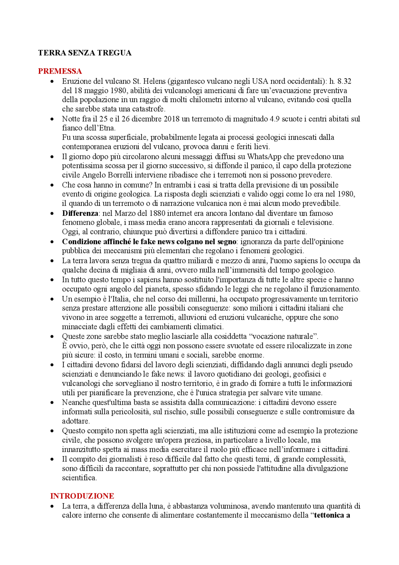 Terra senza tregua: terremoti, alluvioni,eruzioni, cambiamenti ...
