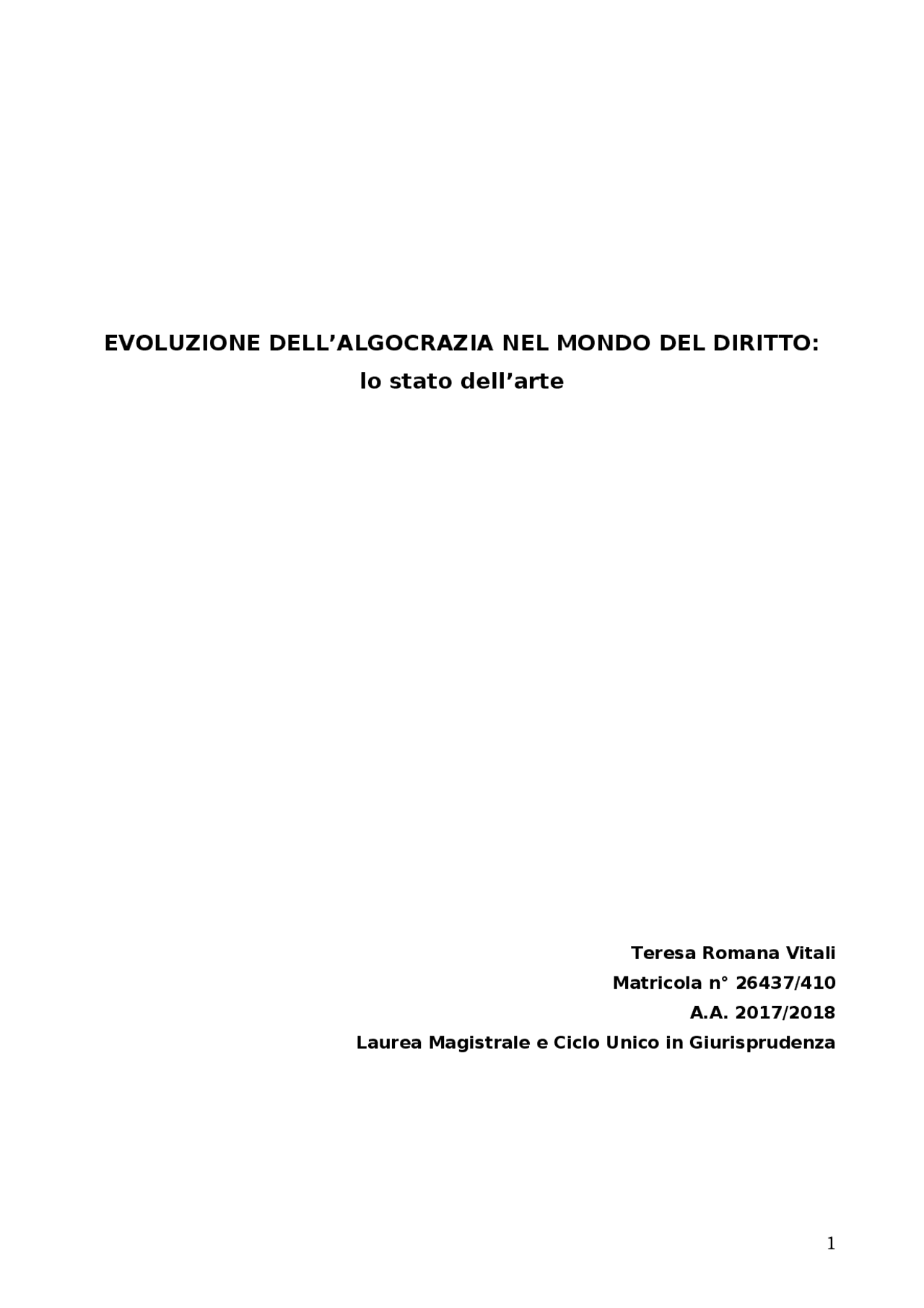 Tesina Di Informatica Sugli Algoritmi Docsity