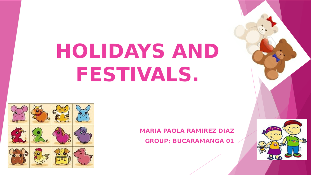 HOLIDAYS AND FESTIVALS - Docsity