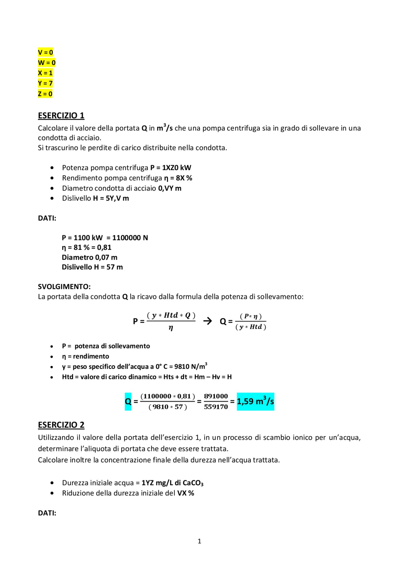 Elaborato 2 K Ingegneria Ambientale Docsity