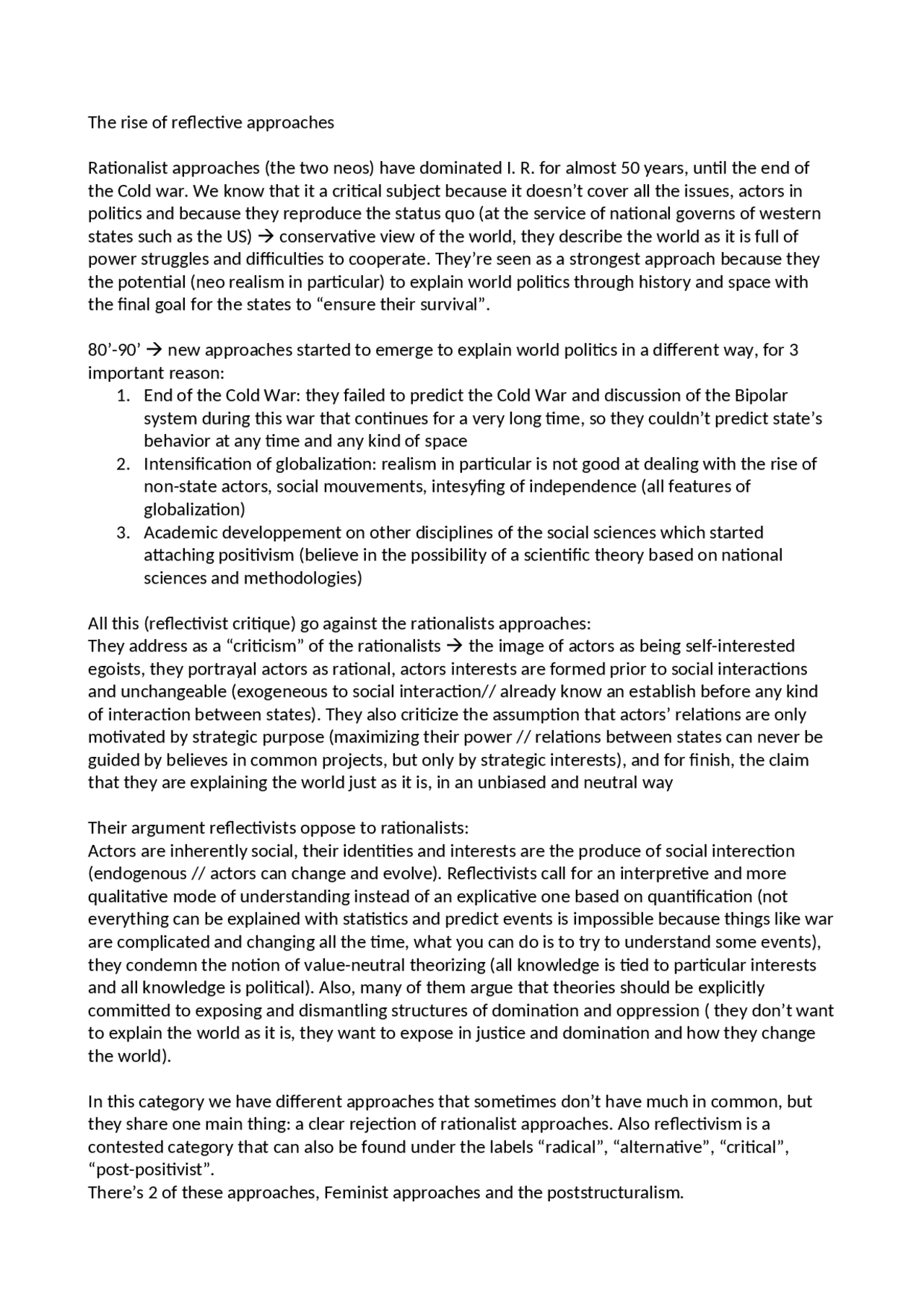 Introduction To International Relations 4 Docsity