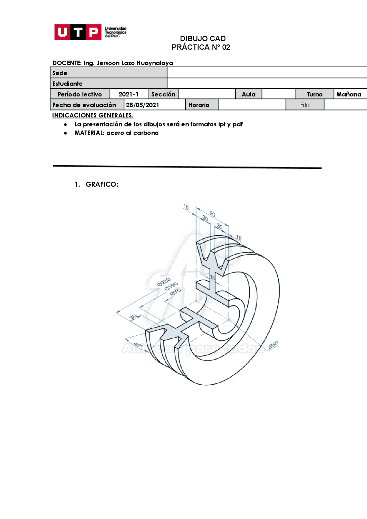 Dibujo Cad Para Ingeniería 2021 Docsity
