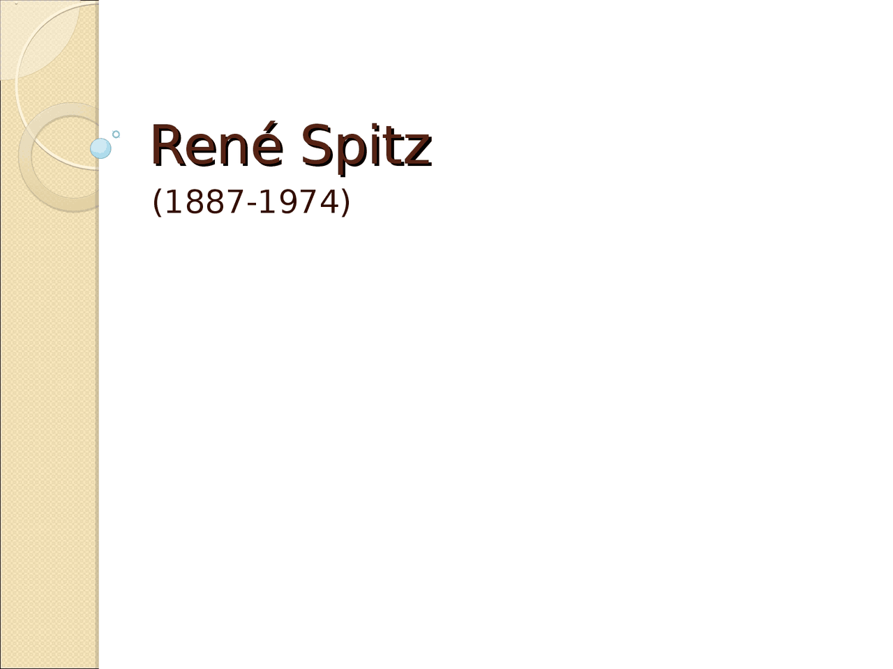 Rene spitz l’attaccamento - Docsity