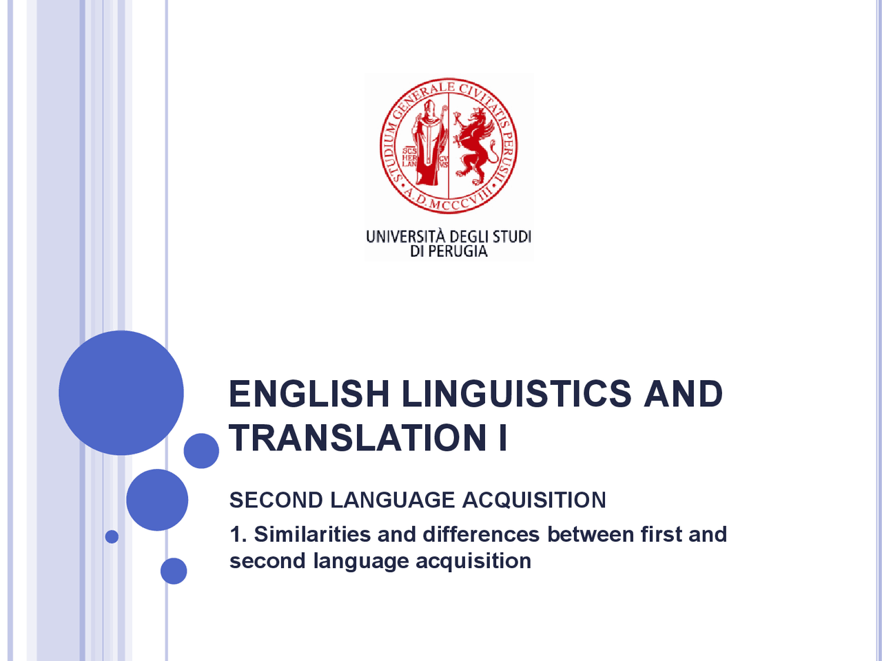 Similarities and differences between first and second language ...