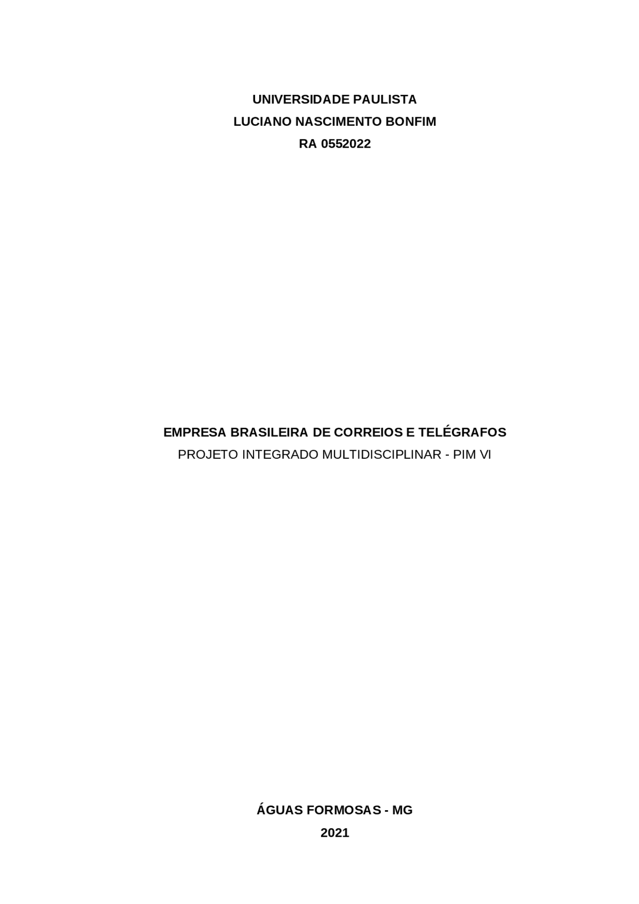 Projeto Integrado Multiciplinar Docsity