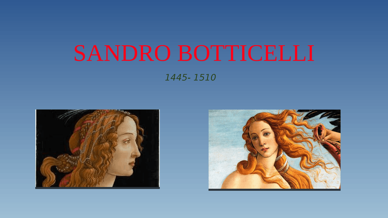 BOTTICELLI POWER POINT - Docsity