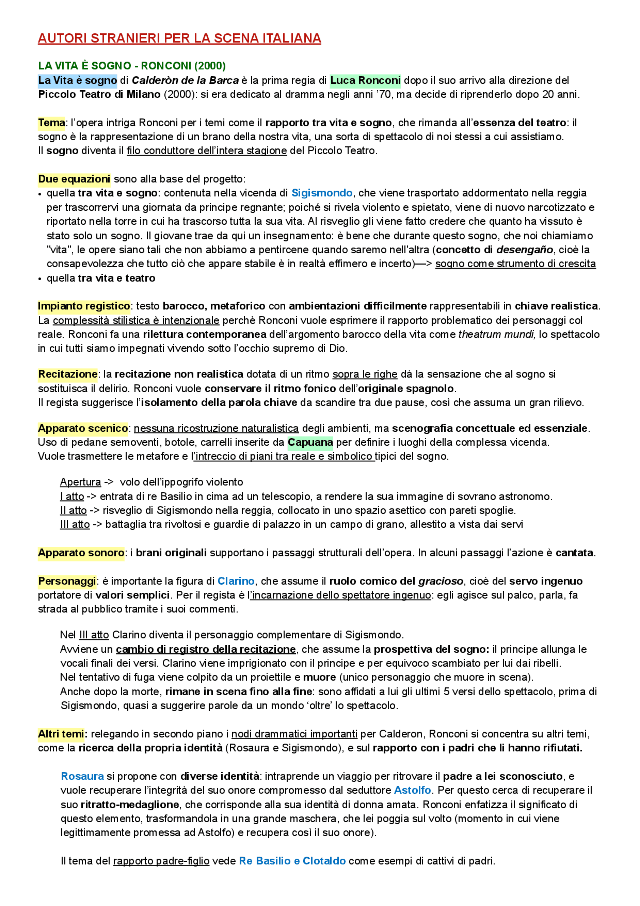 Autori stranieri per la scena italiana. Itinerari nella regia ...