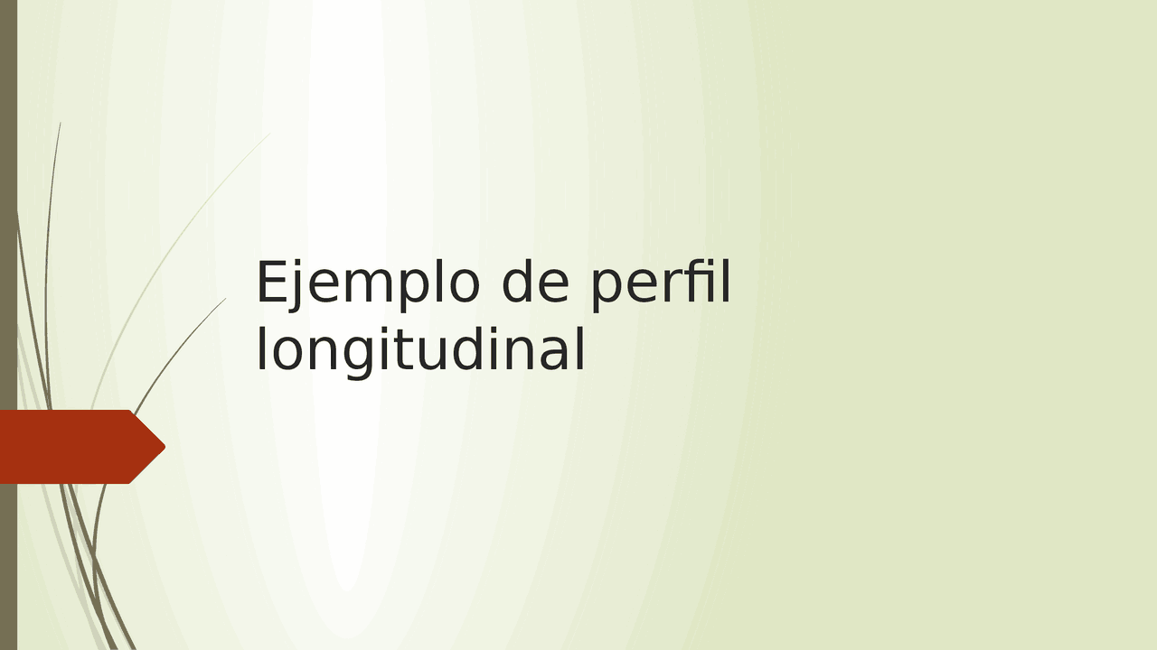 Ejemplo perfil longitudinal | Ejercicios de Topografía - Docsity