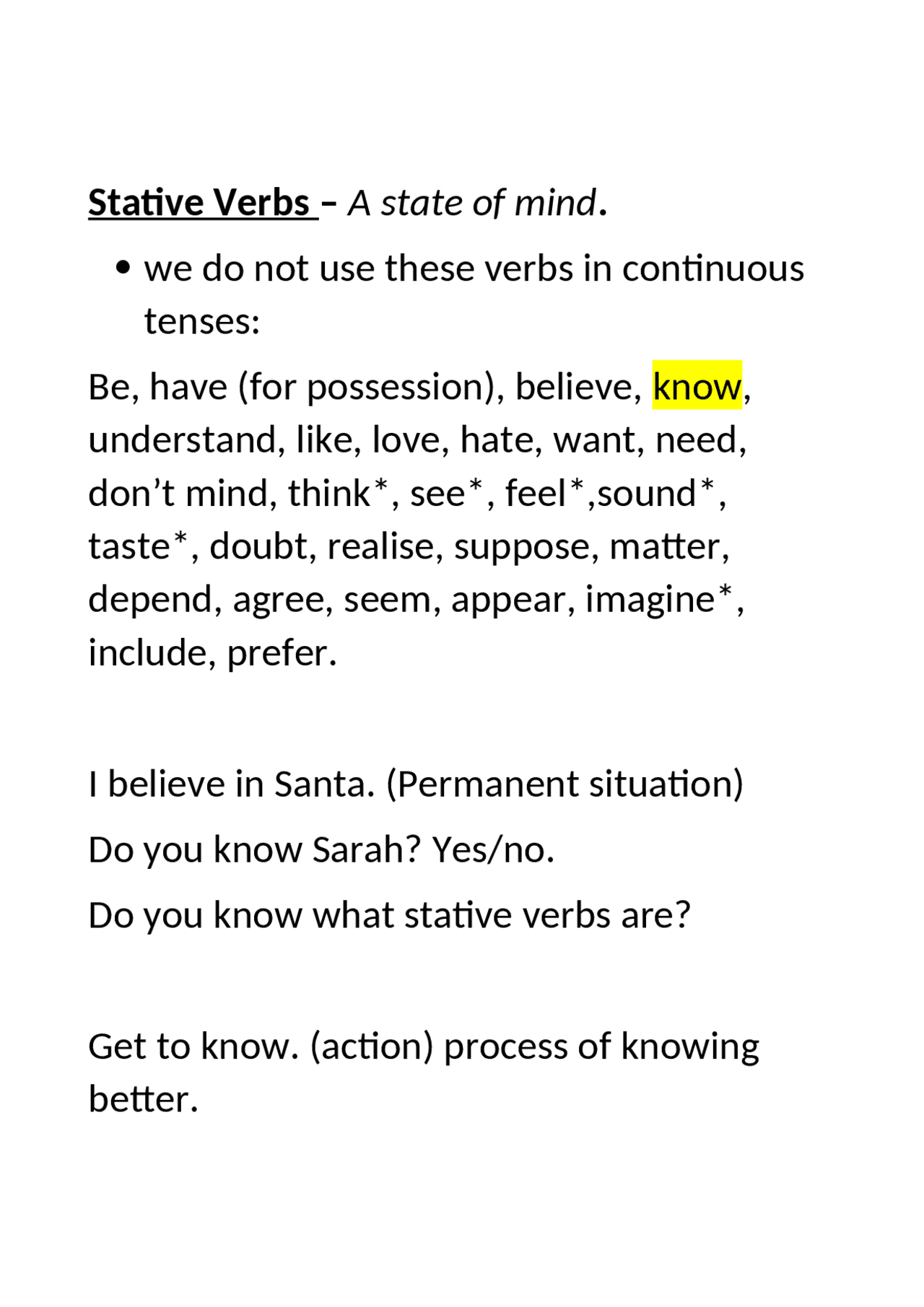 State Verbs Explication Docsity state-verbs-explication-docsity