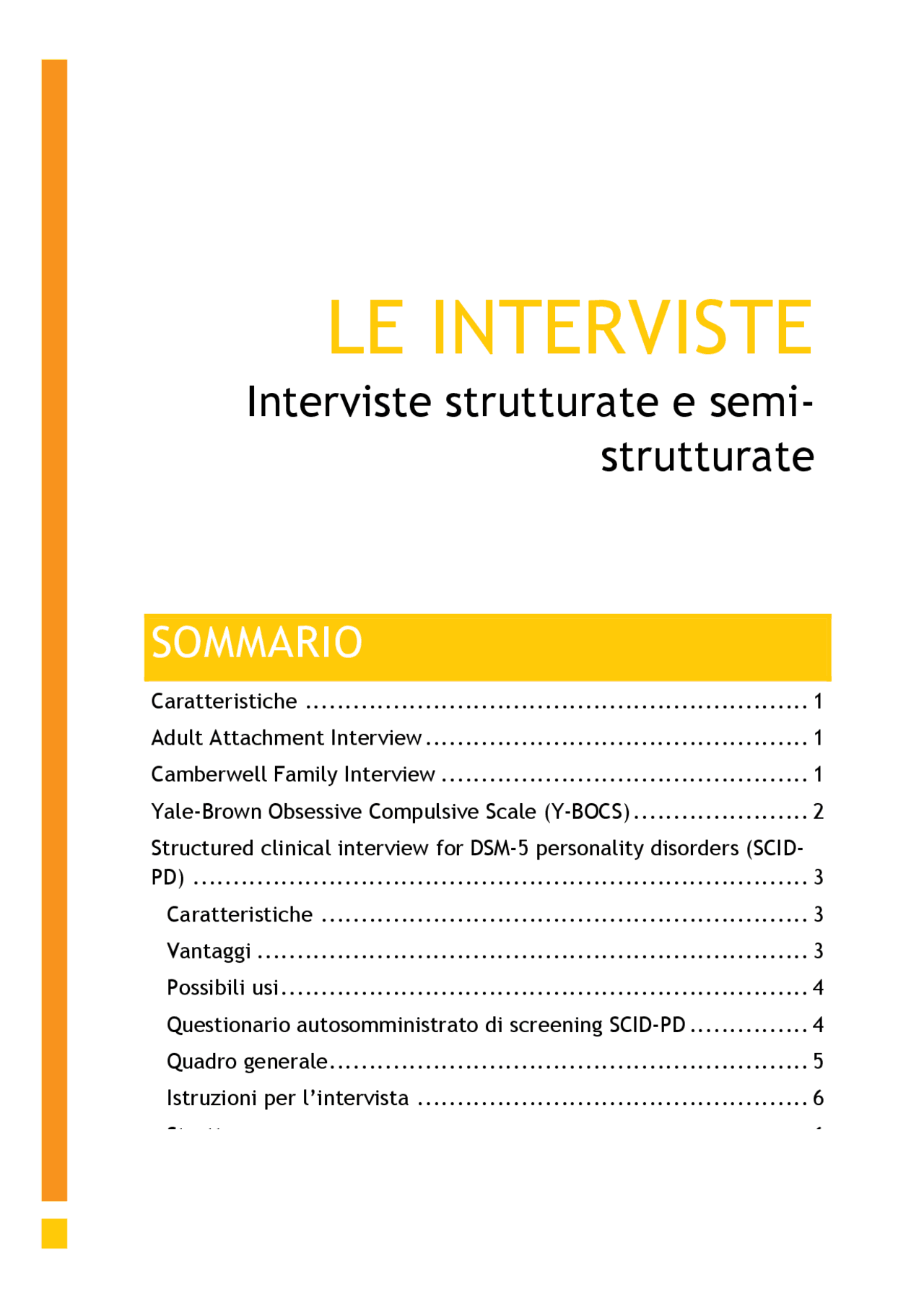 Assessment Le Interviste Unipd Profssa Ghisi Docsity