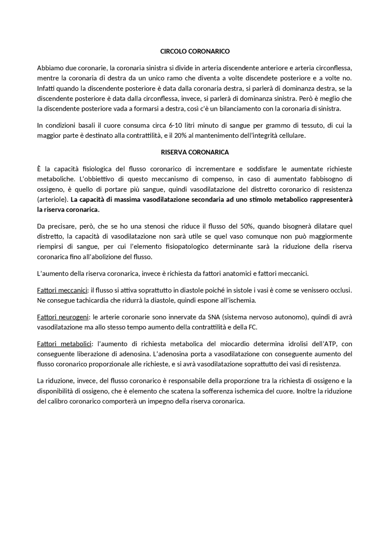 Cardiologia Testa Docsity