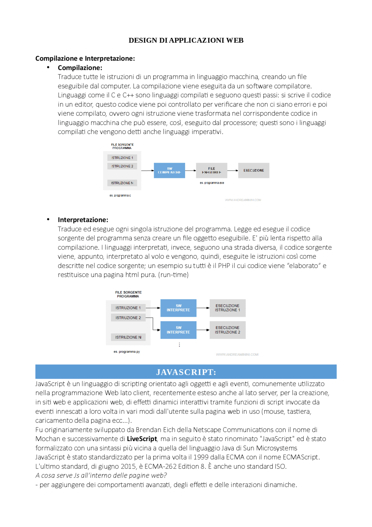 Design Di App Web Ict Docsity