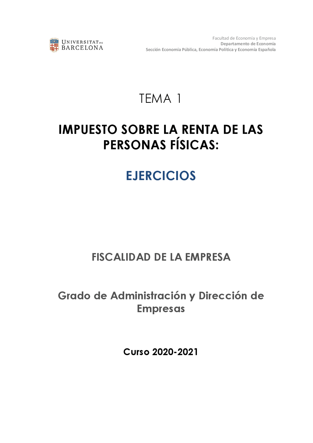 Ejercicios Irpf Enunciado Docsity