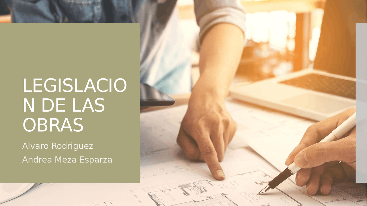 LEGISLACIÓN DE LAS OBRAS - Docsity