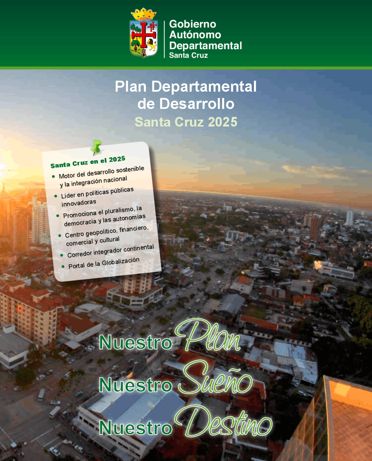 Plan de desarrollo santa cruz - Docsity