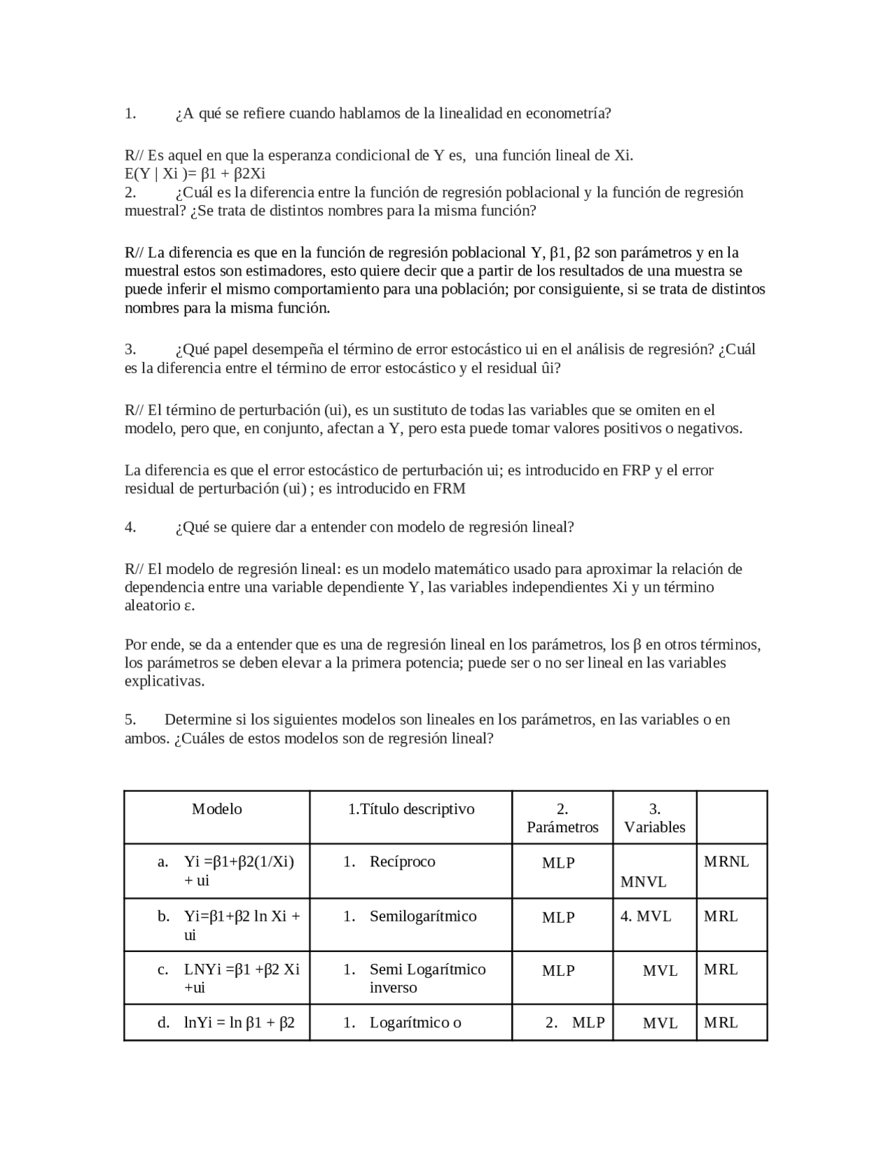 Ejercicios Capitulo 2 De Econometria Ejercicios De Econometría Docsity