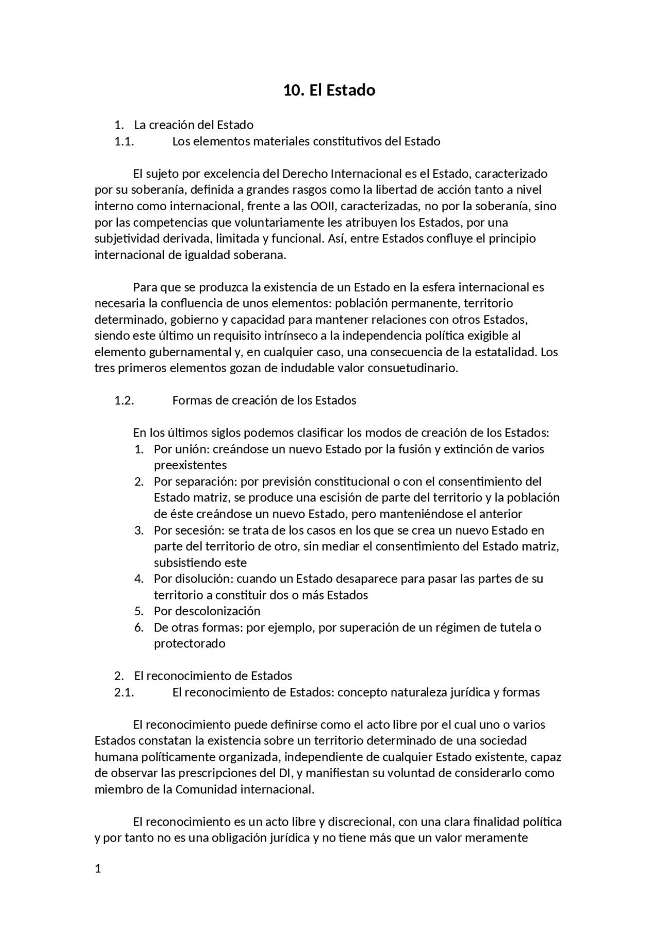 Tema 10 DIP: El Estado - Docsity