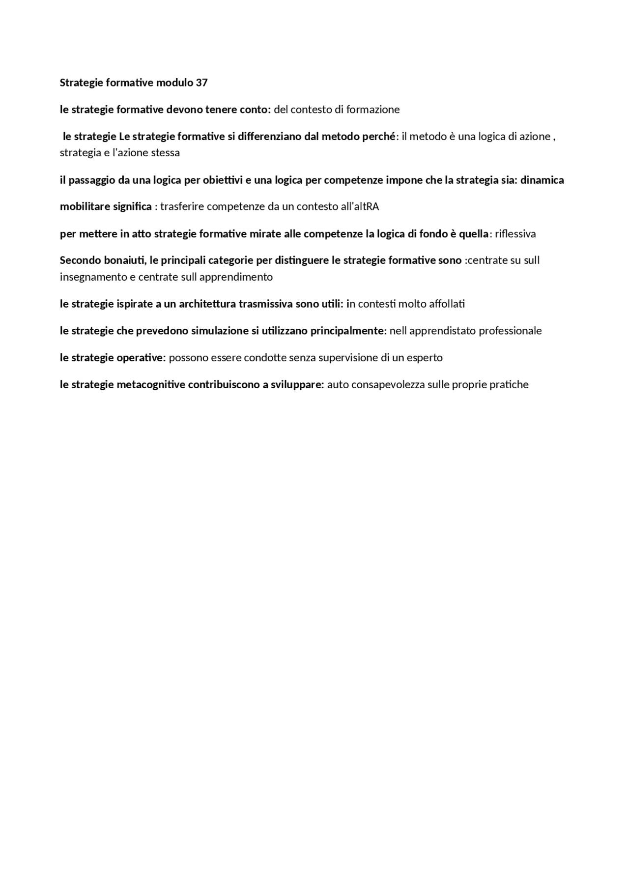 37 Strategie Formative Didattica Generale Appunti Di Didattica