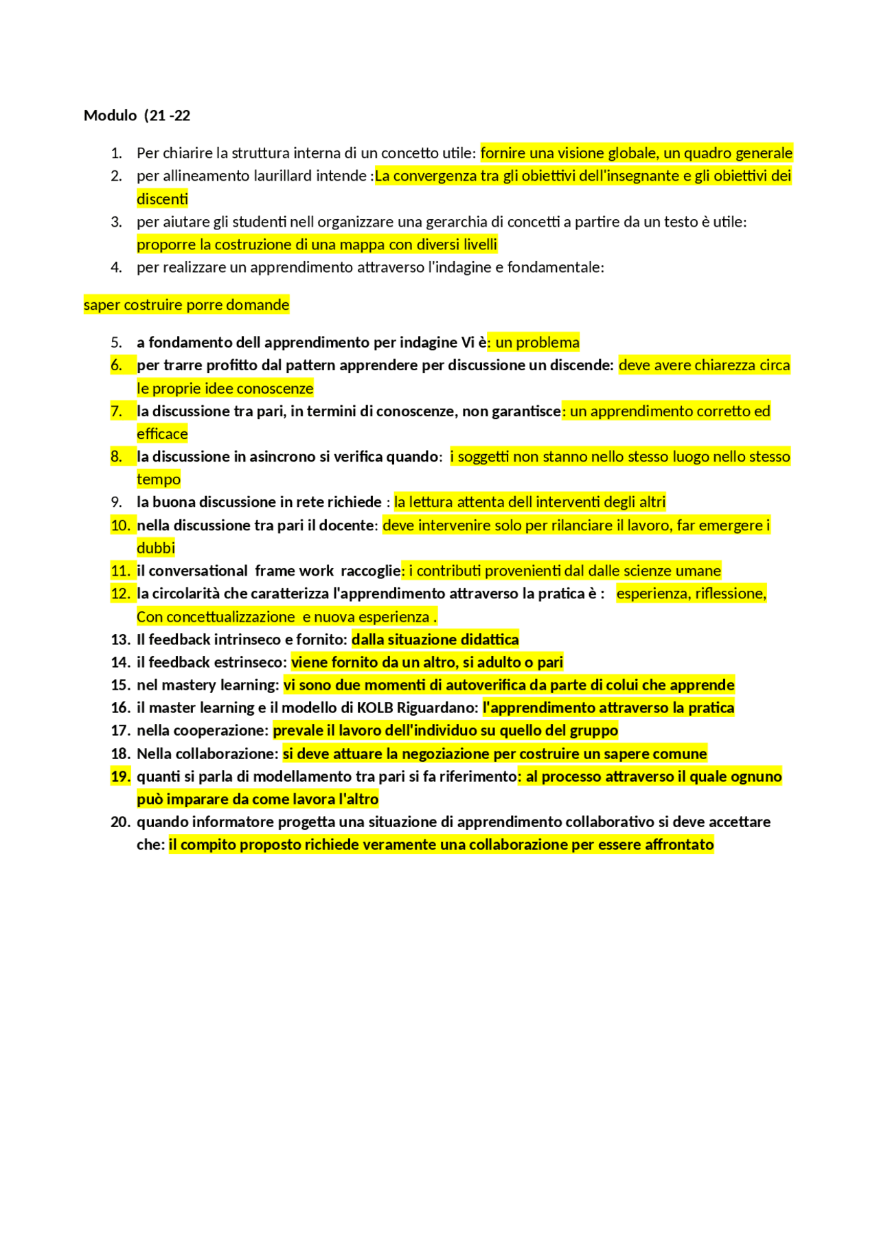 21-22 learning design di laurillard - Docsity