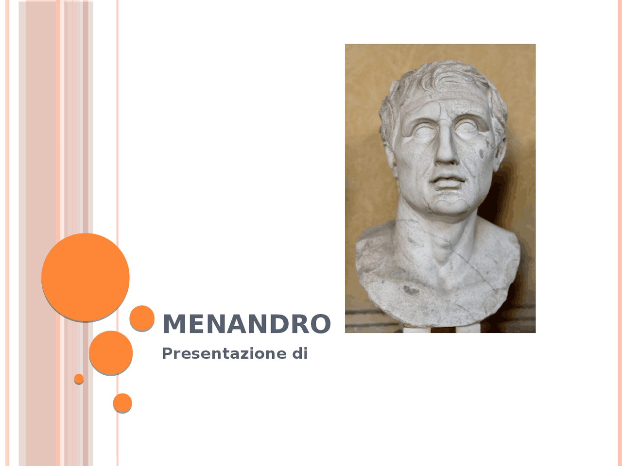 Presentazione Power Point Menandro per pedagogia - Docsity