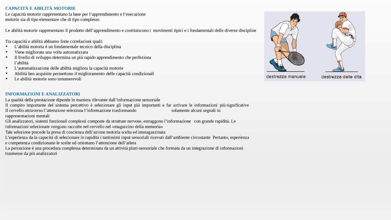 Capacità Coordinative Docsity