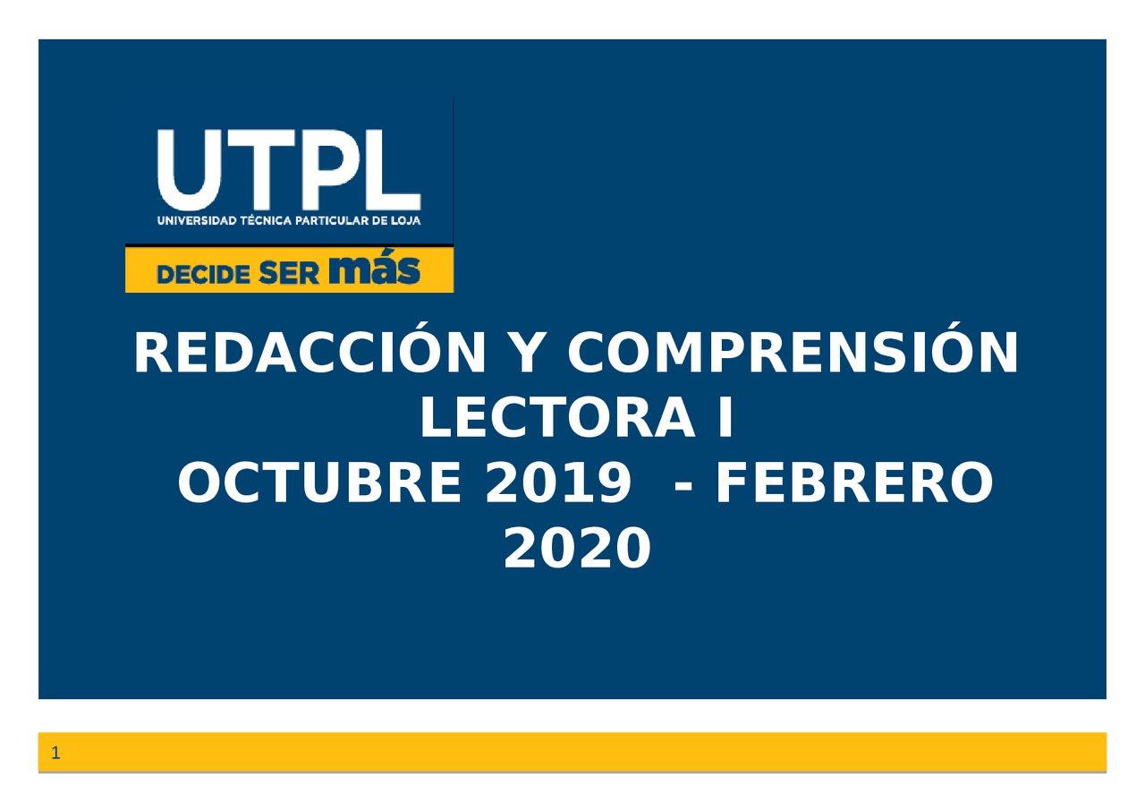Redacción Y Comprensión Lectora Docsity