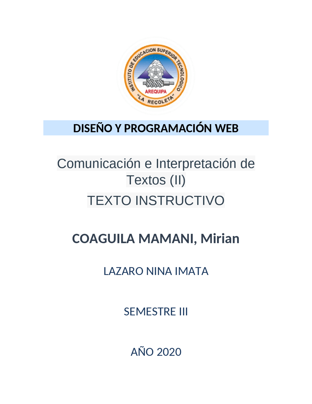 TAREA texto instructivo - Docsity
