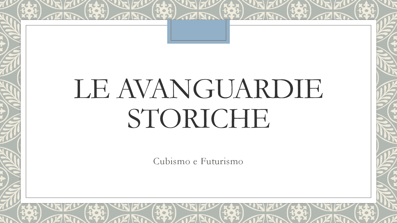 Cubismo E Futurismo Powerpoint Docsity