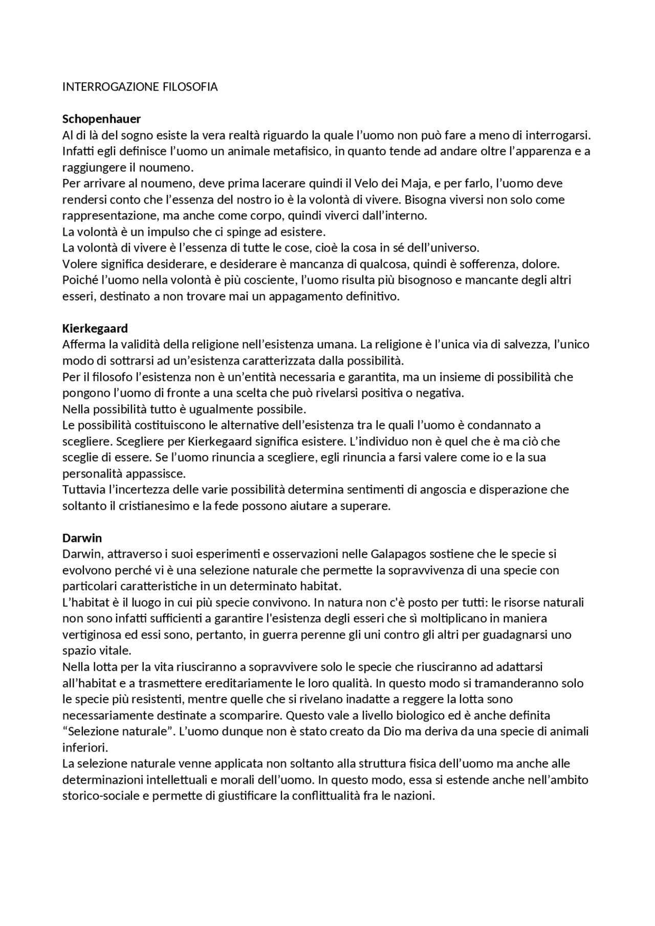 Filosofia Appunti Di Vari Filosofi Docsity