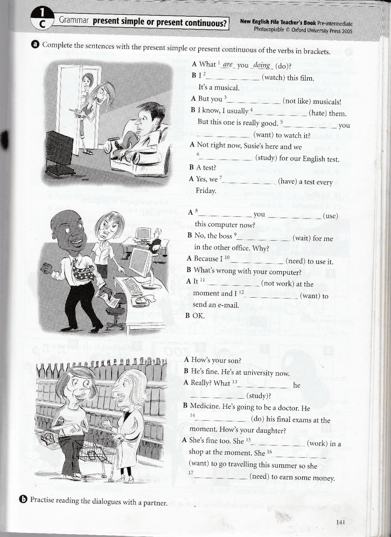 PRESENTE SIMPLE AND PRESENT CONTINIUS - Docsity