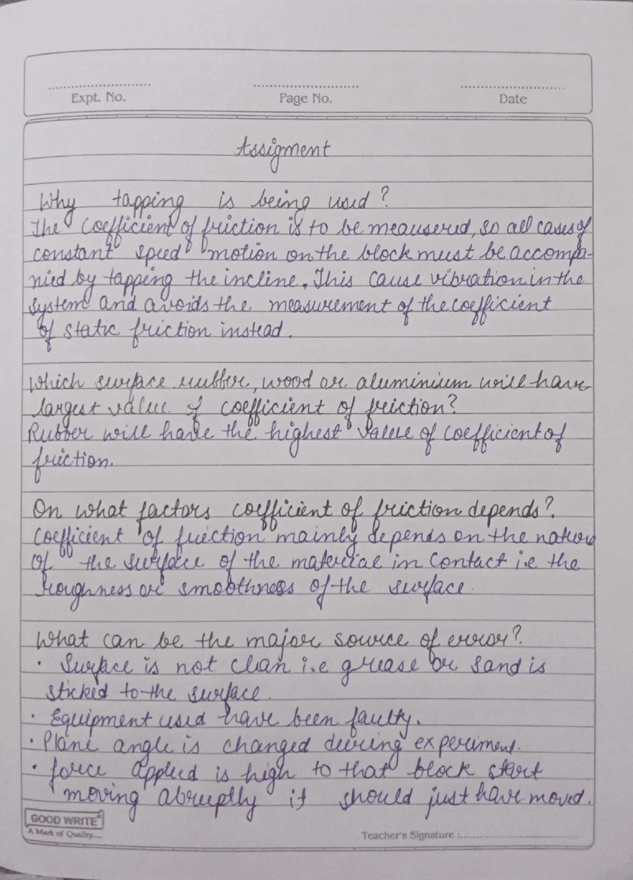 Physics lab manual for college students - Docsity