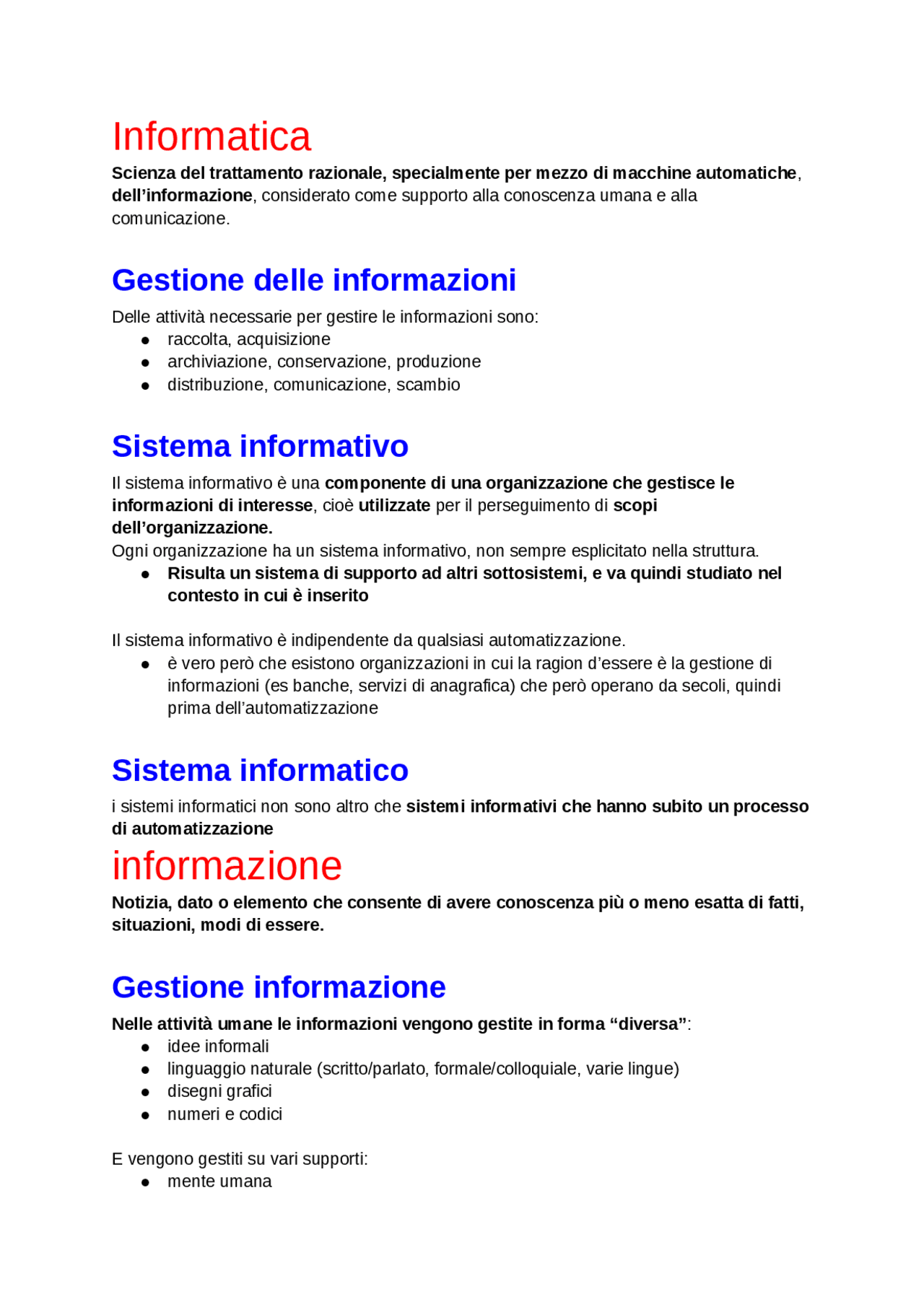 Basi di dati corso informatica - Docsity