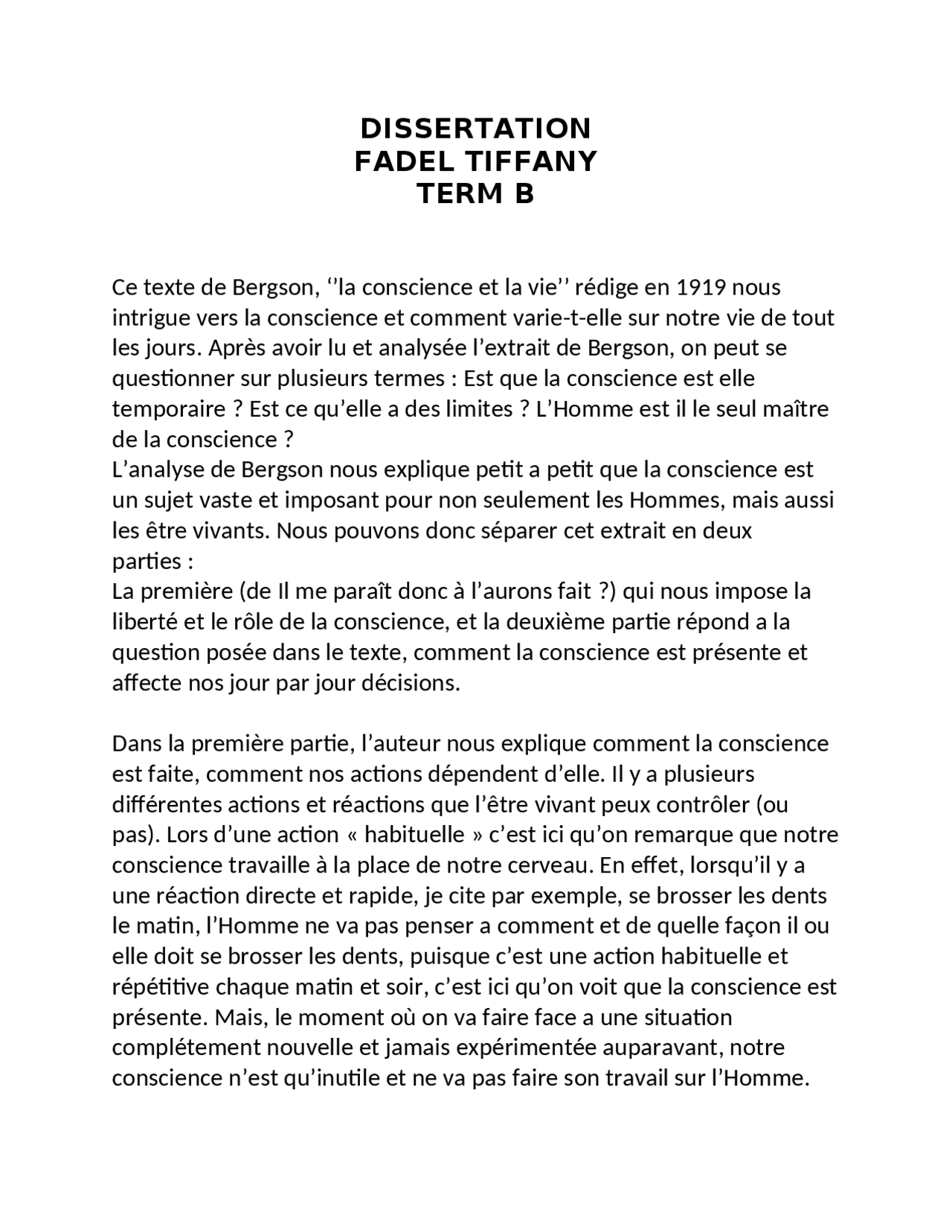 Philosophy dissertation - Docsity