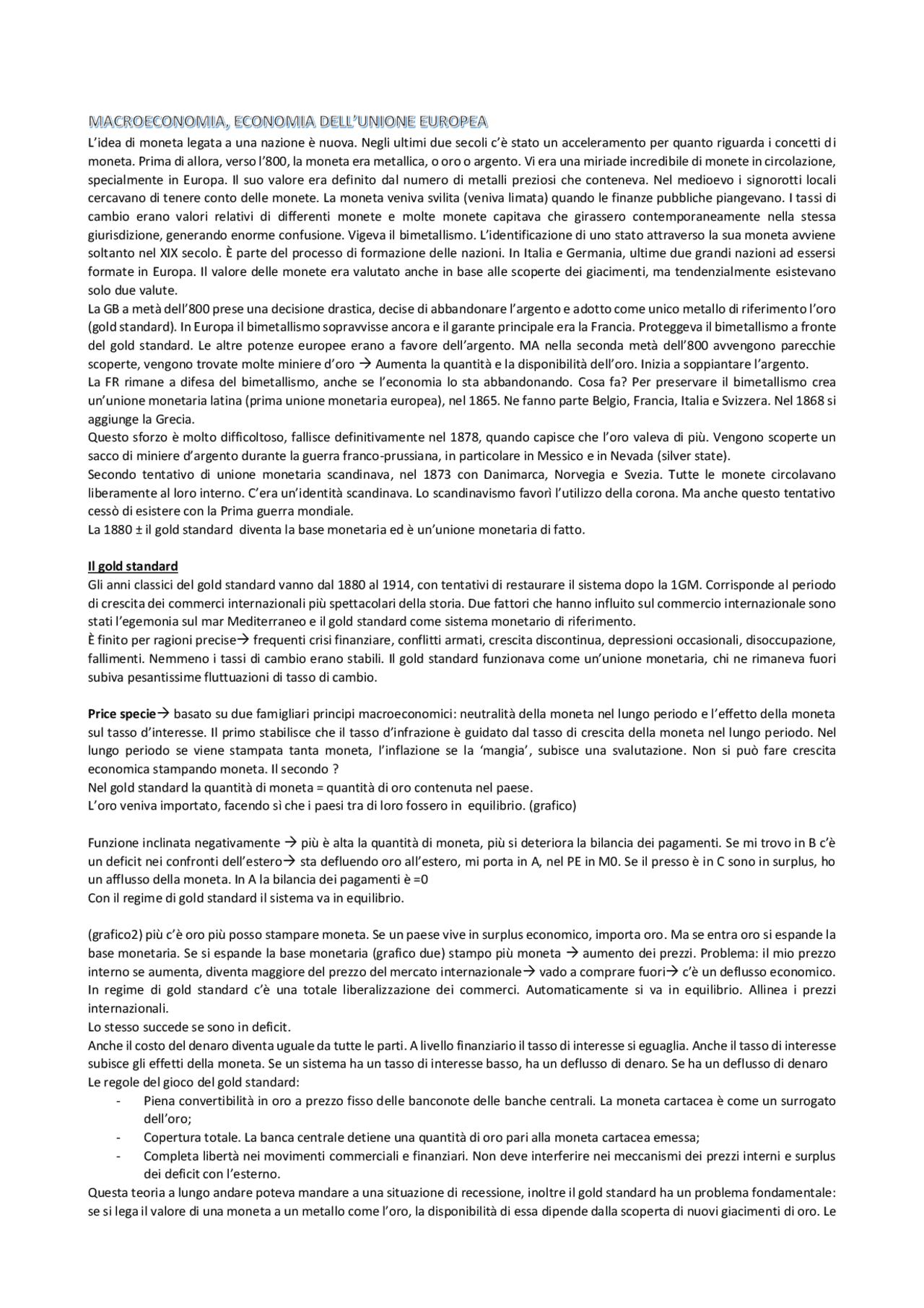 Economia Internazionale Modulo 3 Docsity